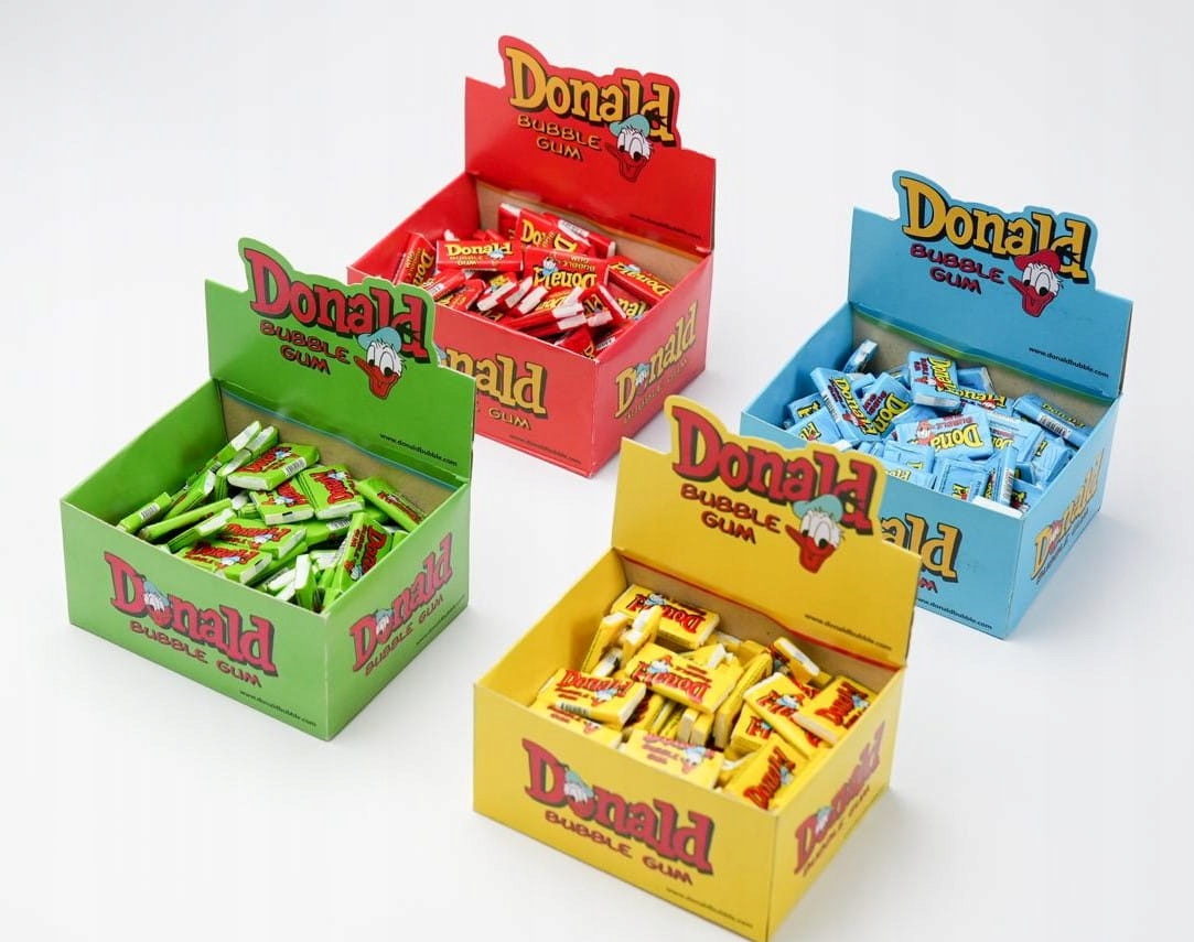 GUMA BALONOWA DONALD BUBBLE GUM 100 szt (8683229251709) • Cena, Opinie ...