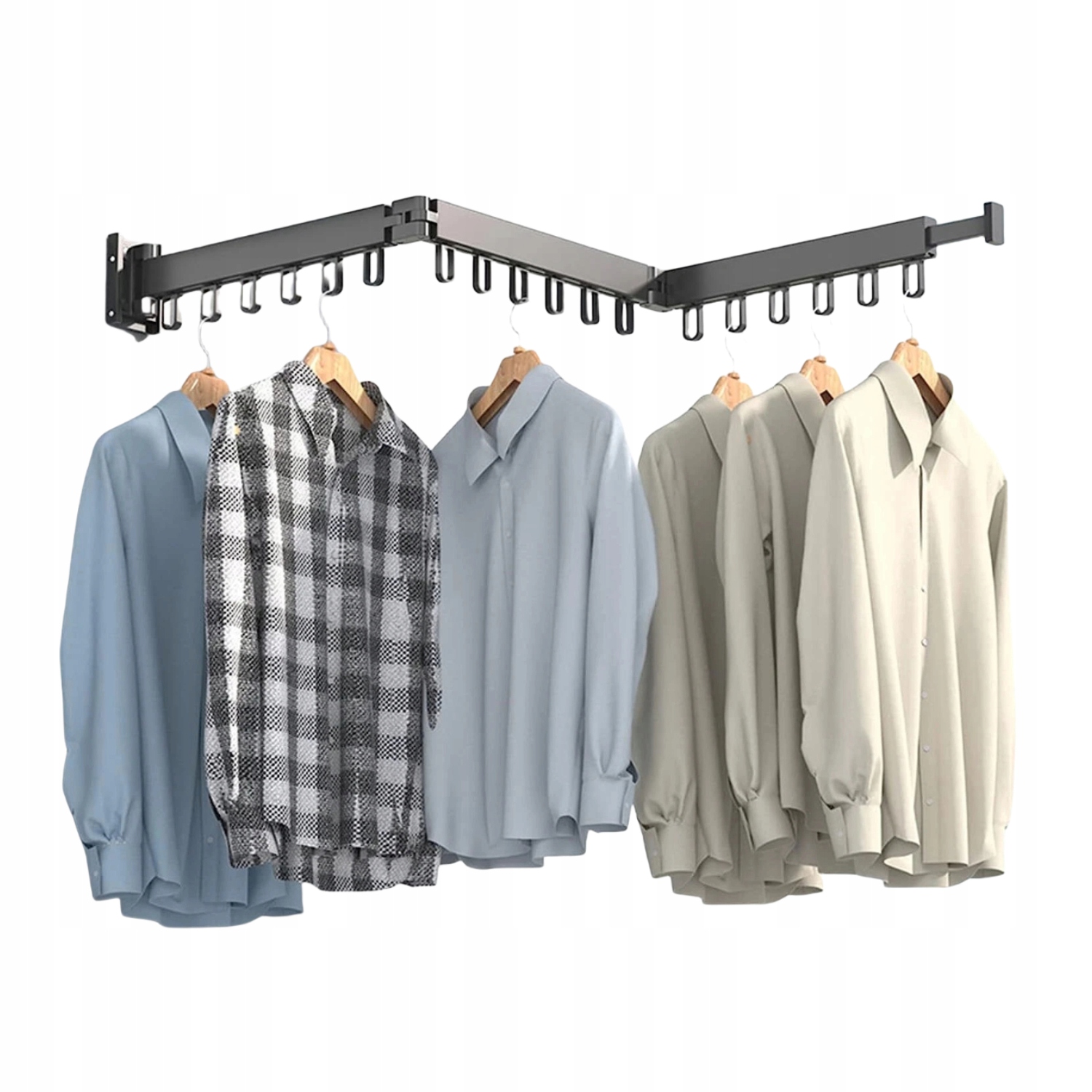 SUŠIČKA NA PRÁDLO VĚŠÁK NA PRÁDLO Skládací pro praní na zeď Rozkládací ...