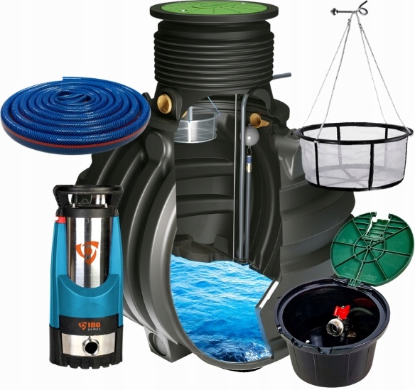 NÁDRŽ NA DEŠŤOVOU VODU 6000 L RAINSTORE PRO - ZAHRADNÍ SET za 42838 ...