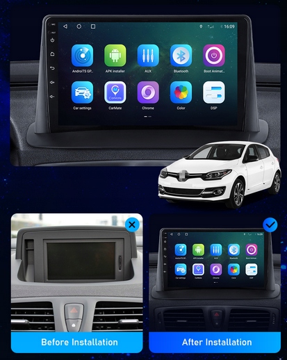 Radio nawigacja ANDROID Renault Megane 3 Fluence - Sklep, Opinie, Cena w Allegro