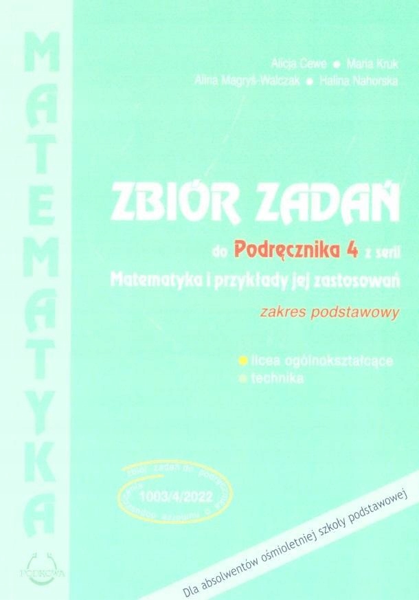 Matematyka i przykłady zast. 4 LO zbiór zadań ZP Praca zbiorowa ...