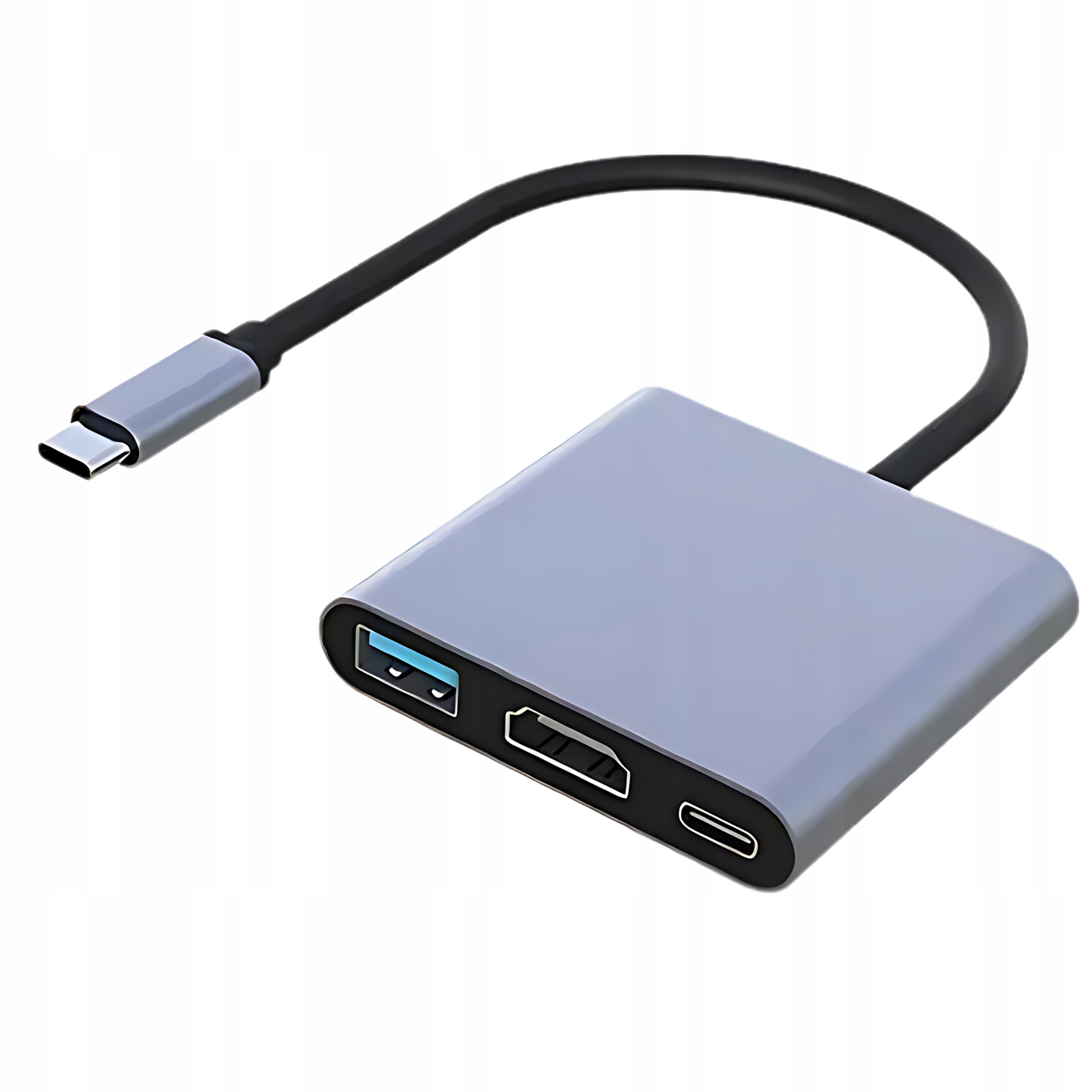HUB USB C USB 3.0 HDMI 4K ROZDZIELACZ ROZGAŁĘŹNIK 3W1 PRZEJŚCIÓWKA ADAPTER - Sklep, Opinie, Cena ...