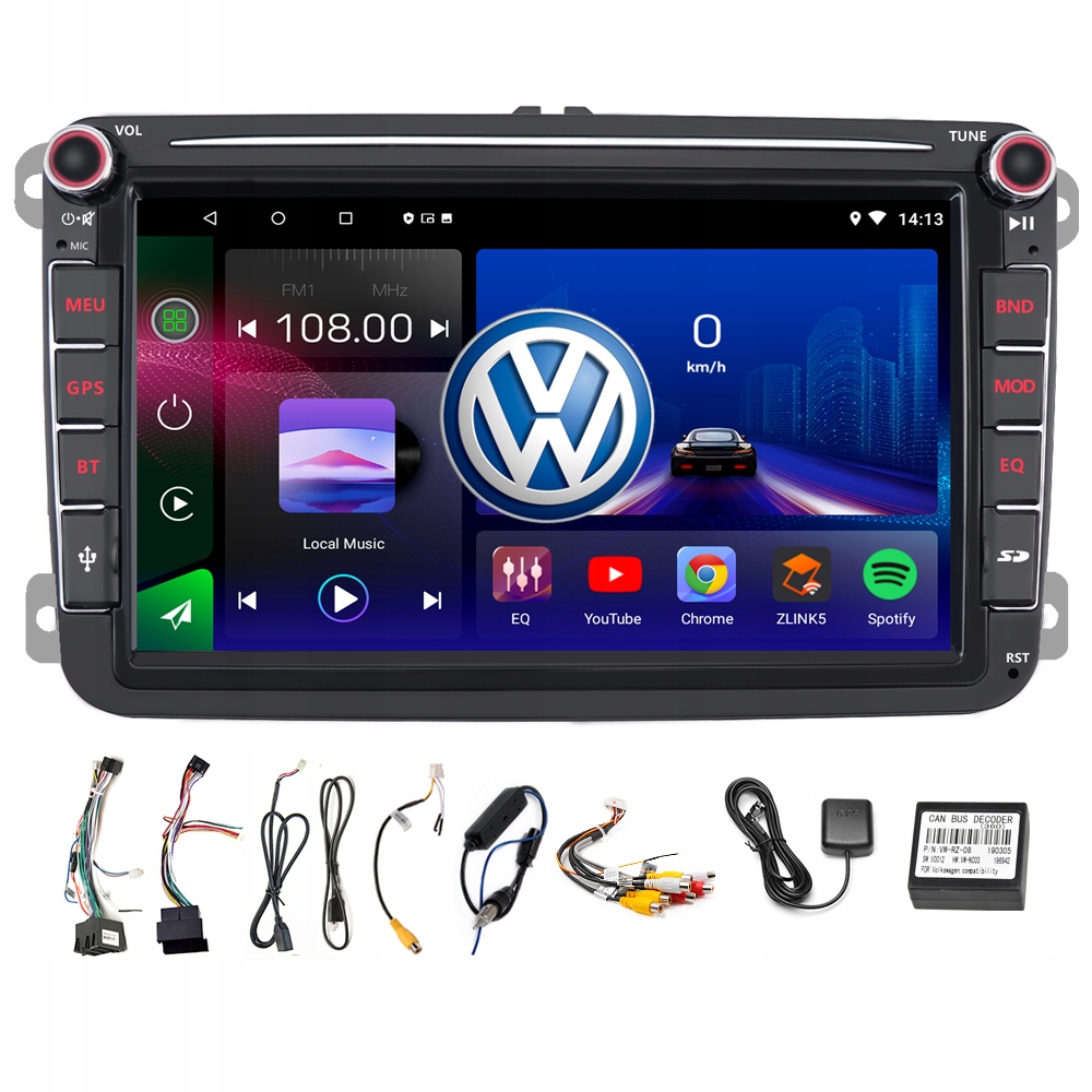 NAWIGACJA 2DIN RADIO VW PASSAT B6 B7 GOLF 5 V 6 VI - Sklep, Opinie, Cena w Allegro.pl