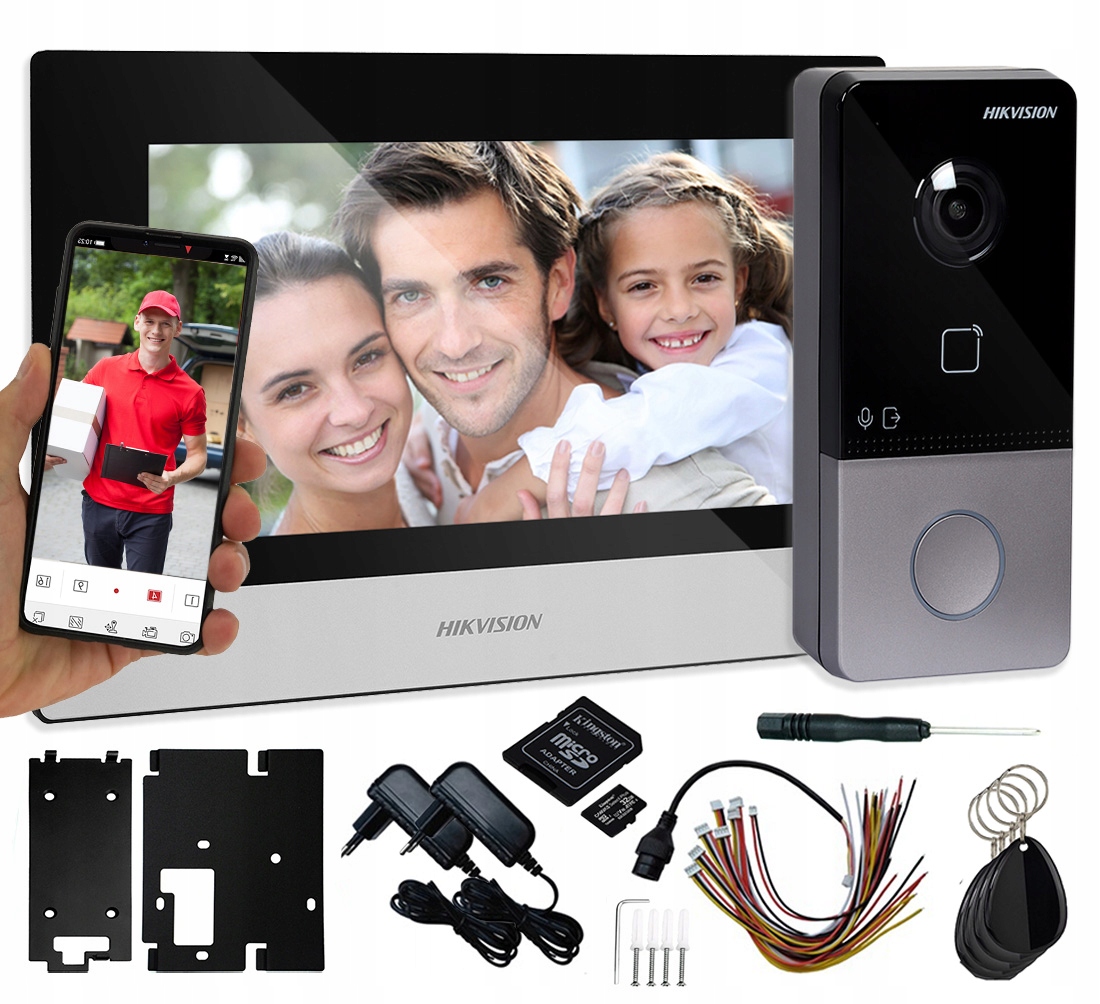 WIDEODOMOFON Video Domofon IP LCD HIKVISION + APKA (6941264036395 ...