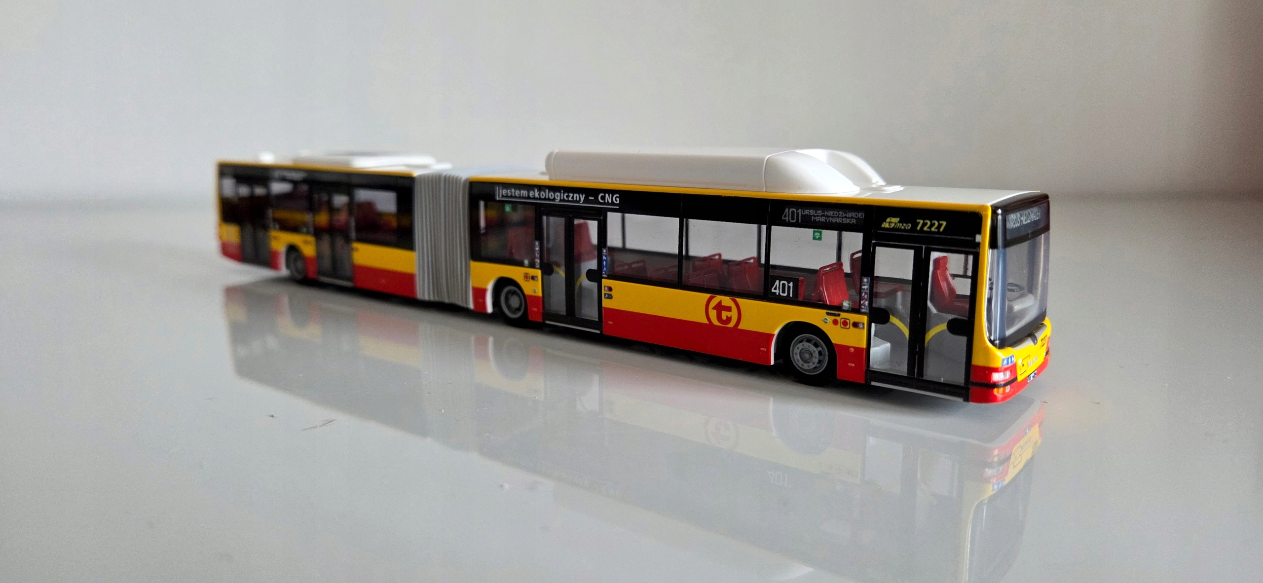 Rietze 74111-4 MAN Lion City CNG MZA Warszawa 401 Ursus Niedźwiadek ...