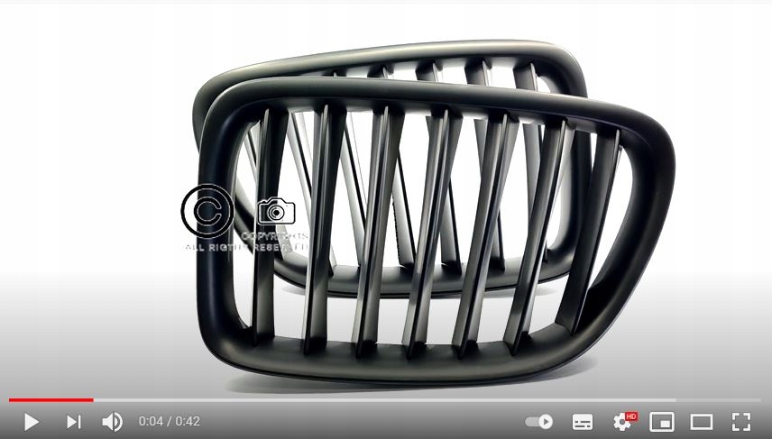 036GB 2009 - Решітка для нирок BMW X1 E84 2009-2015 чорний глянець ...