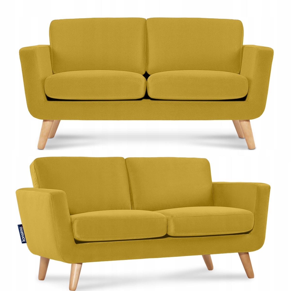 KANAPA SOFA DWUOSOBOWA DO GABINETU SALONU BIURA KONSIMO TAGIO (5901018402075) • Cena, Opinie ...