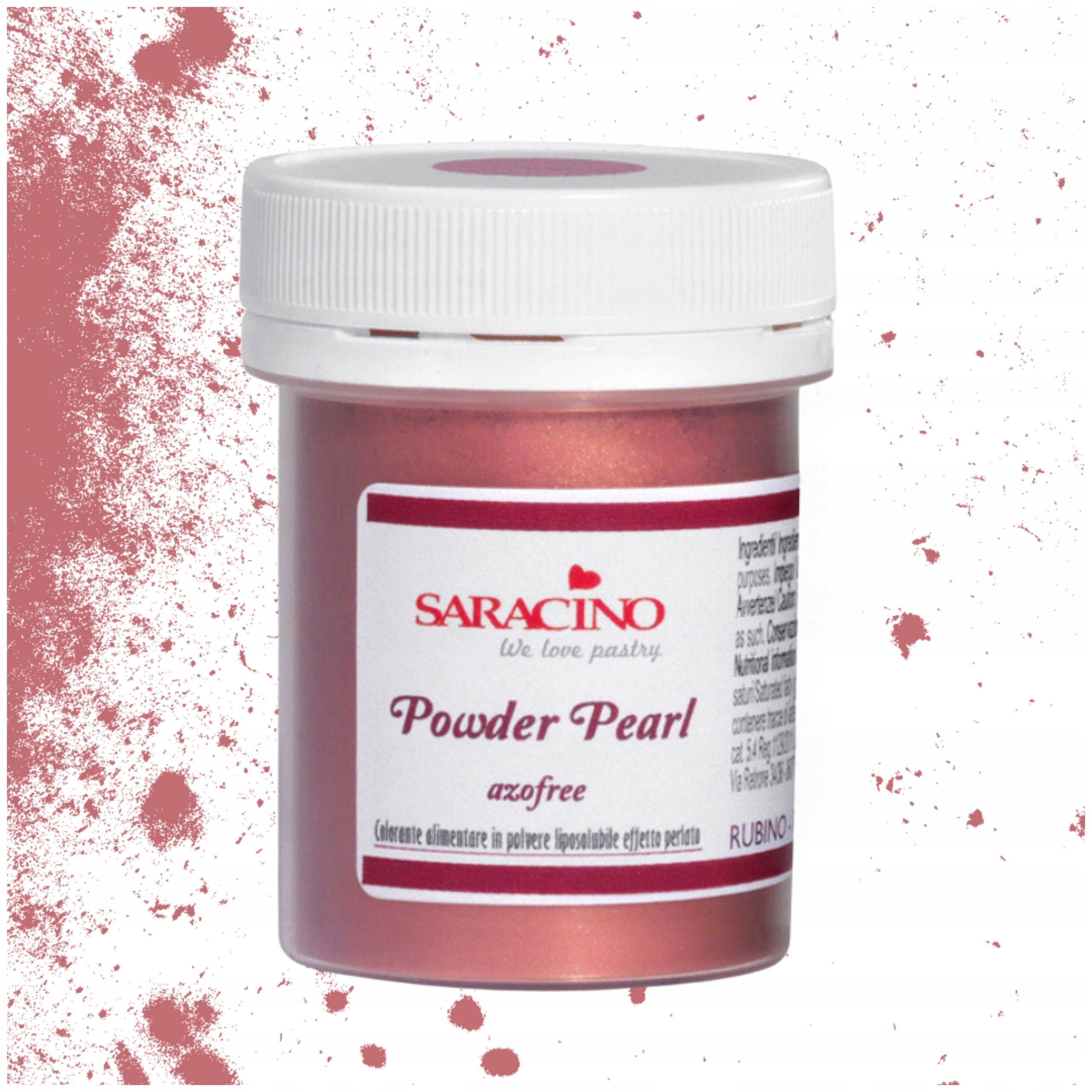 BARWNIK SPOŻYWCZY RUBINOWY METALICZNY W PROSZKU 5G SARACINO BORKAT TORT (8051277121914) • Cena ...
