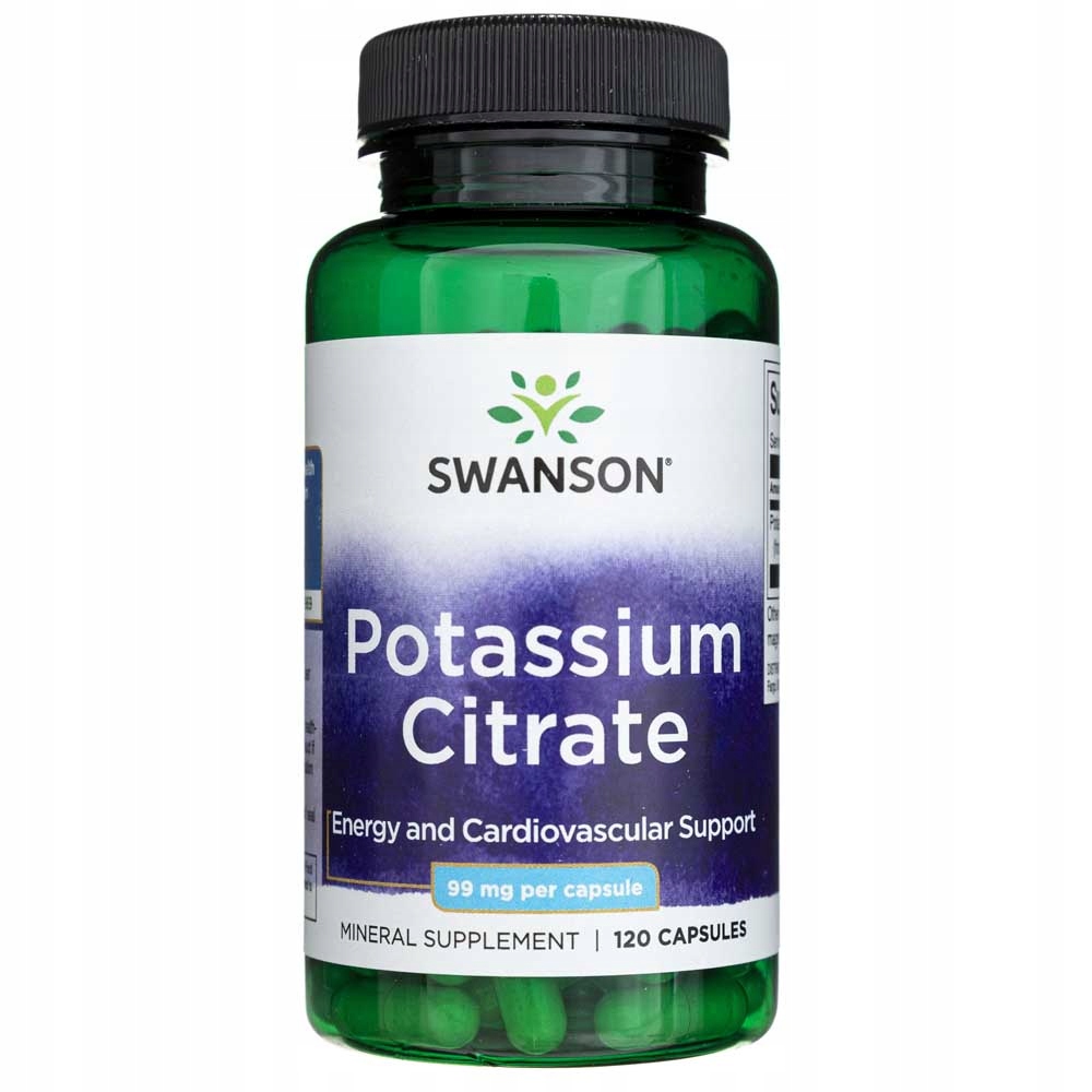 Swanson Cytrynian Potasu Serce Energia 120kaps (087614023953) • Cena ...