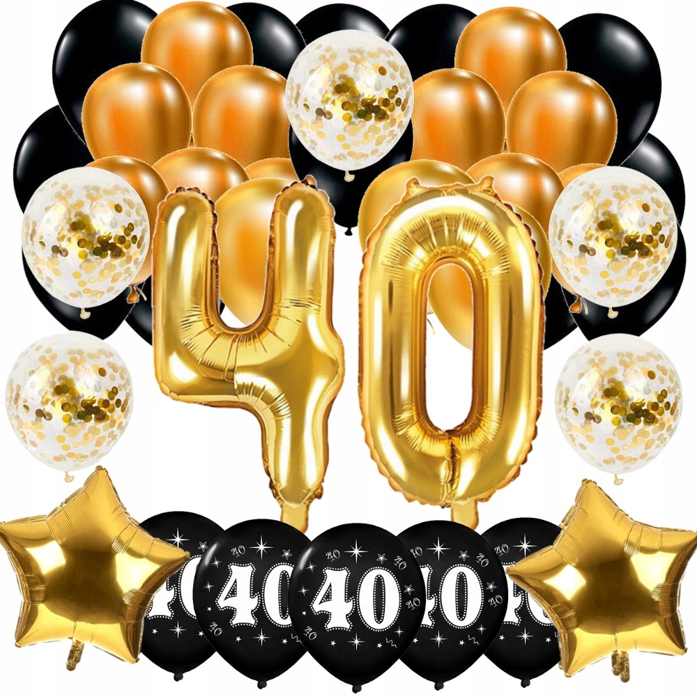 BALONY ZESTAW 40 ROCZNICA ŚLUBU ZŁOTY CYFRA 9798430101 - Allegro.pl BALONY ZESTAW 40 ROCZNICA ŚLUBU ZŁOTY CYFRA 9798430101 - Allegro.pl