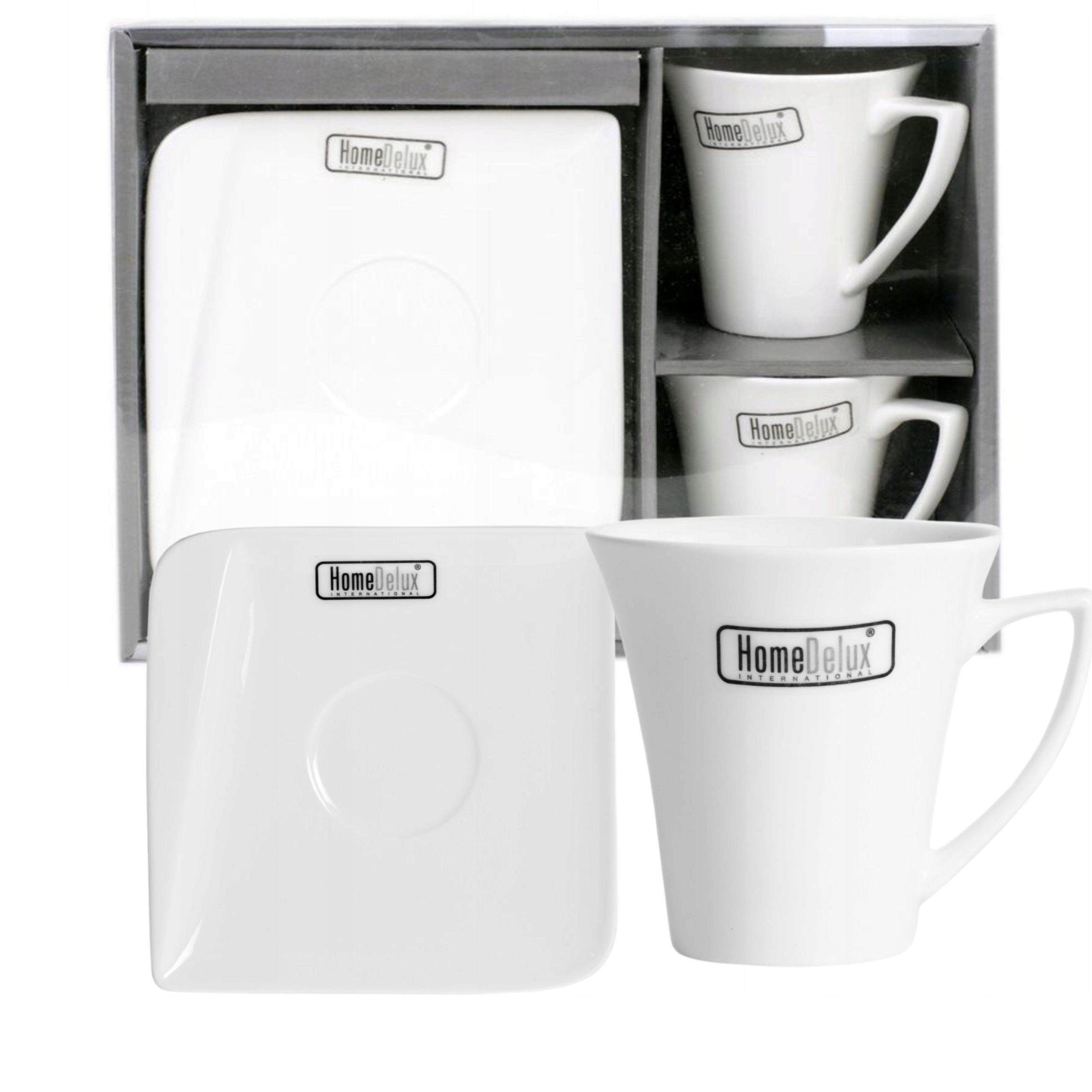 SERWIS KOMPLET KAWOWY PORCELANOWY 190ml 4 Elementy HomeDelux (5901531106269) • Cena, Opinie ...