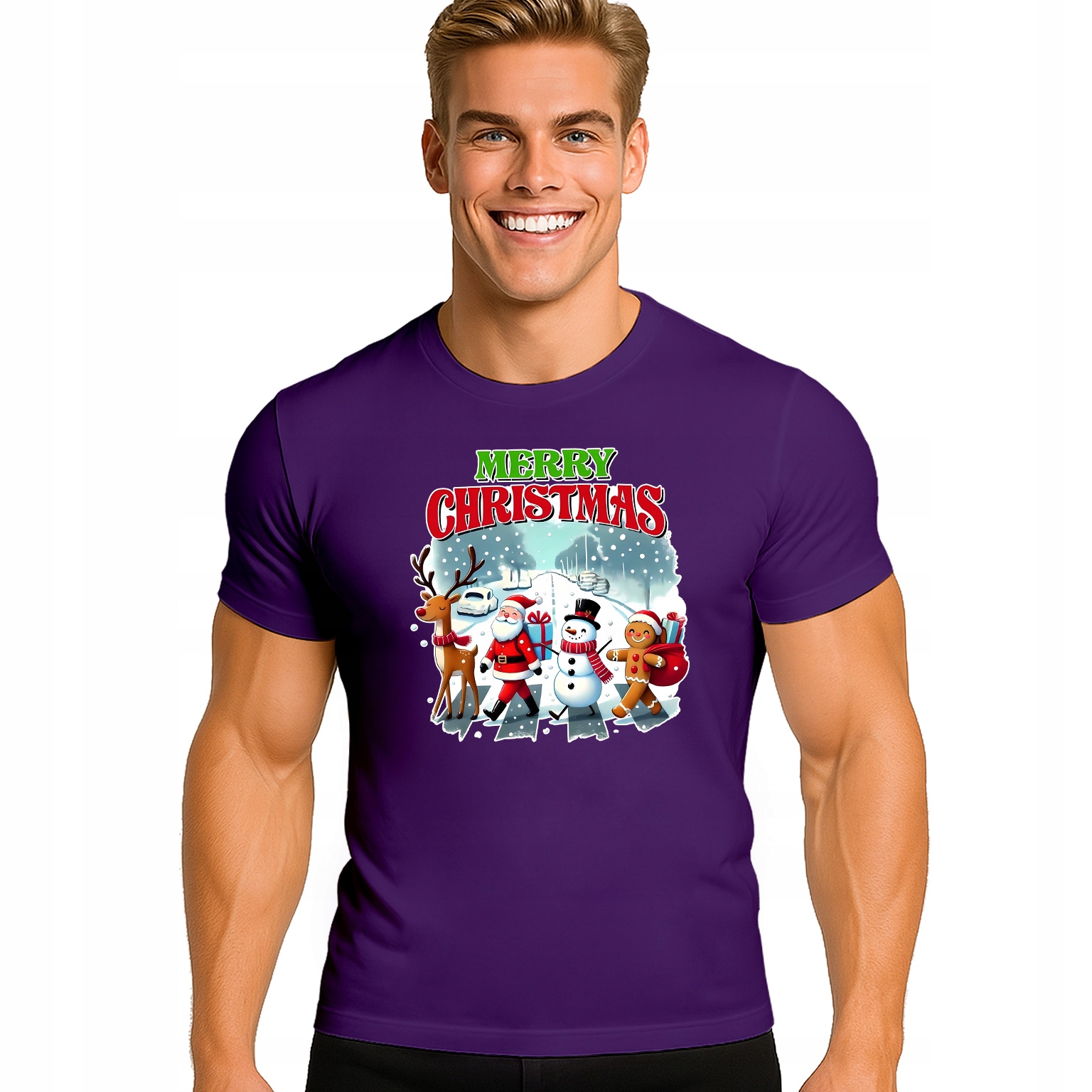 FÉRFI KARÁCSONYI PÓLÓ VIDÁM TÉLAPÓ RÉN SZARVAS L AJÁNDÉK, • Ár ...