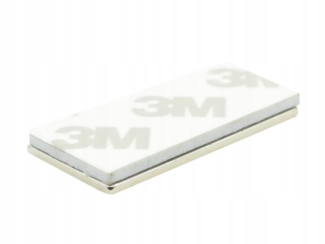 MAGNES NEODYMOWY PŁYTKOWY 40x20x2 mm Z KLEJEM 3M (5904161098331) • Cena ...