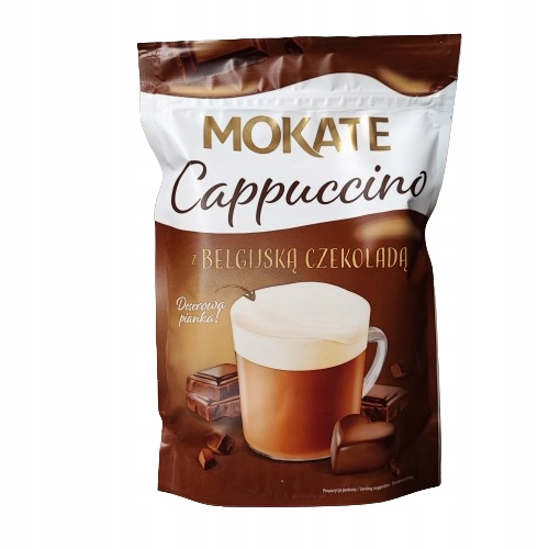 Kawa Mokate Cappuccino Belgijska Czekolada o smaku czekoladowym 110 g (5902891280224) • Cena ...