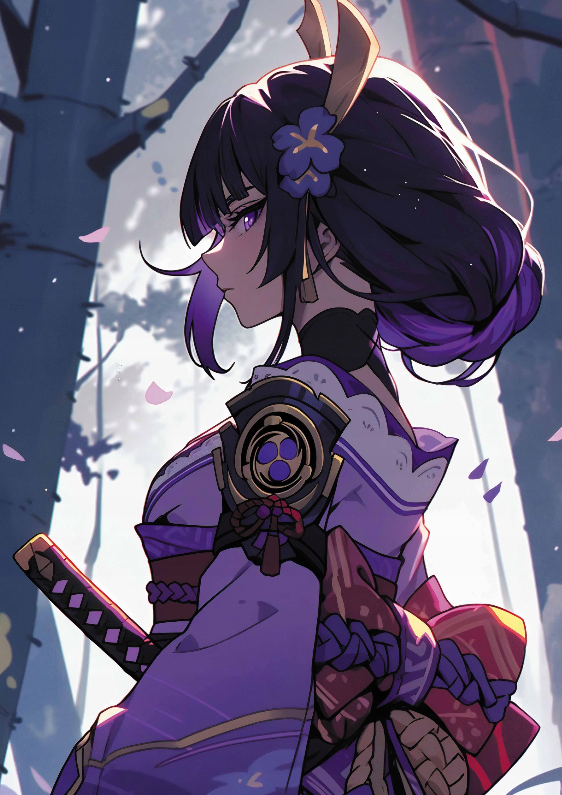 A1 Genshin Impact Anime Plagát Raiden Shogun Game za 12 € - Allegro