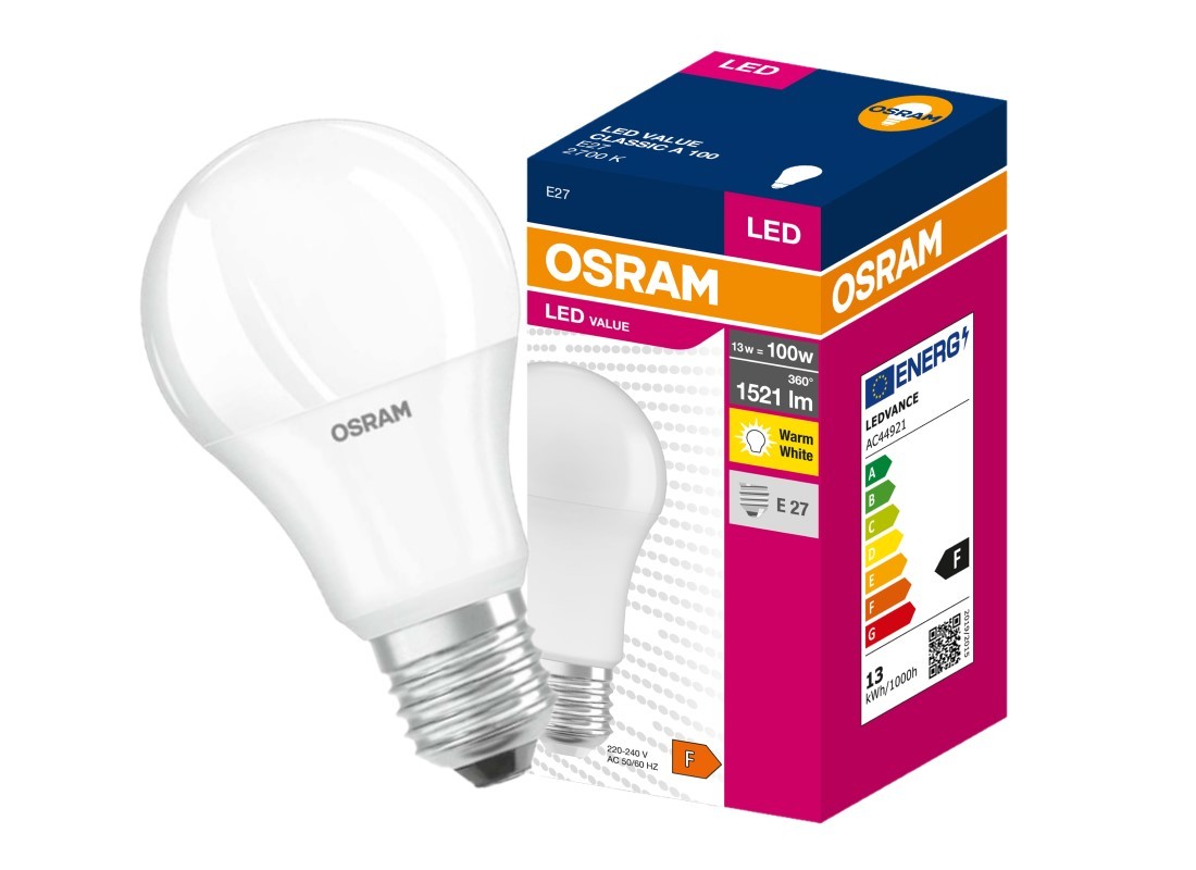 Żarówka LED GLS E27 13W = 100W 2700K 830 Żółta Ciepła Barwa 1521lm ... Żarówka LED GLS E27 13W = 100W 2700K 830 Żółta Ciepła Barwa 1521lm ...