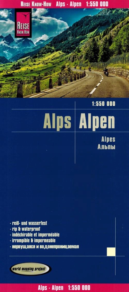 VODOTĚSNÁ SILNIČNÍ A TURISTICKÁ MAPA ALP za 317 Kč - Allegro