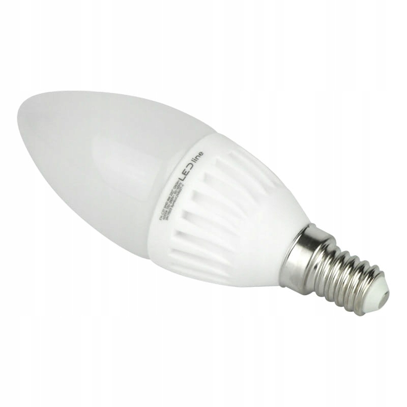 Żarówka LED E14 9W Świeczka ŚCIEMNIANA Neutralna 4000K 1170lm ...