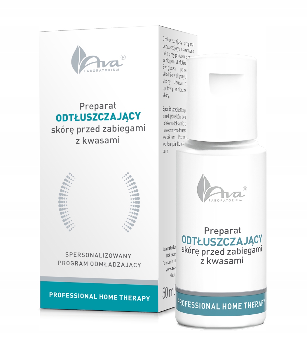 Preparat odtłuszczający skórę przed peelingiem kwasowym AVA ...
