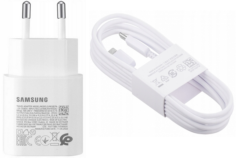 ORYGINALNA SZYBKA ŁADOWARKA SAMSUNG GALAXY 25W PD + KABEL USB TYP C 1M - Sklep, Opinie, Cena w ...