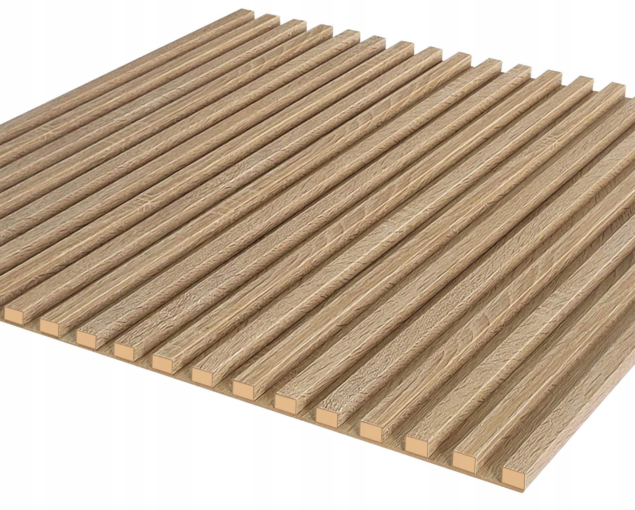 Lamele meblowe ścienne MINI SLIM dąb sonoma 30 szt • Cena, Opinie ...