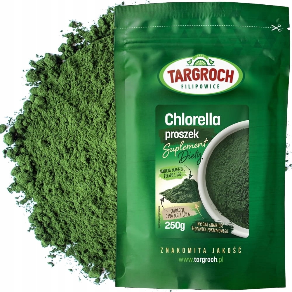 Targroch, Chlorella proszek, 250 g (5903229002860) • Cena, Opinie ...