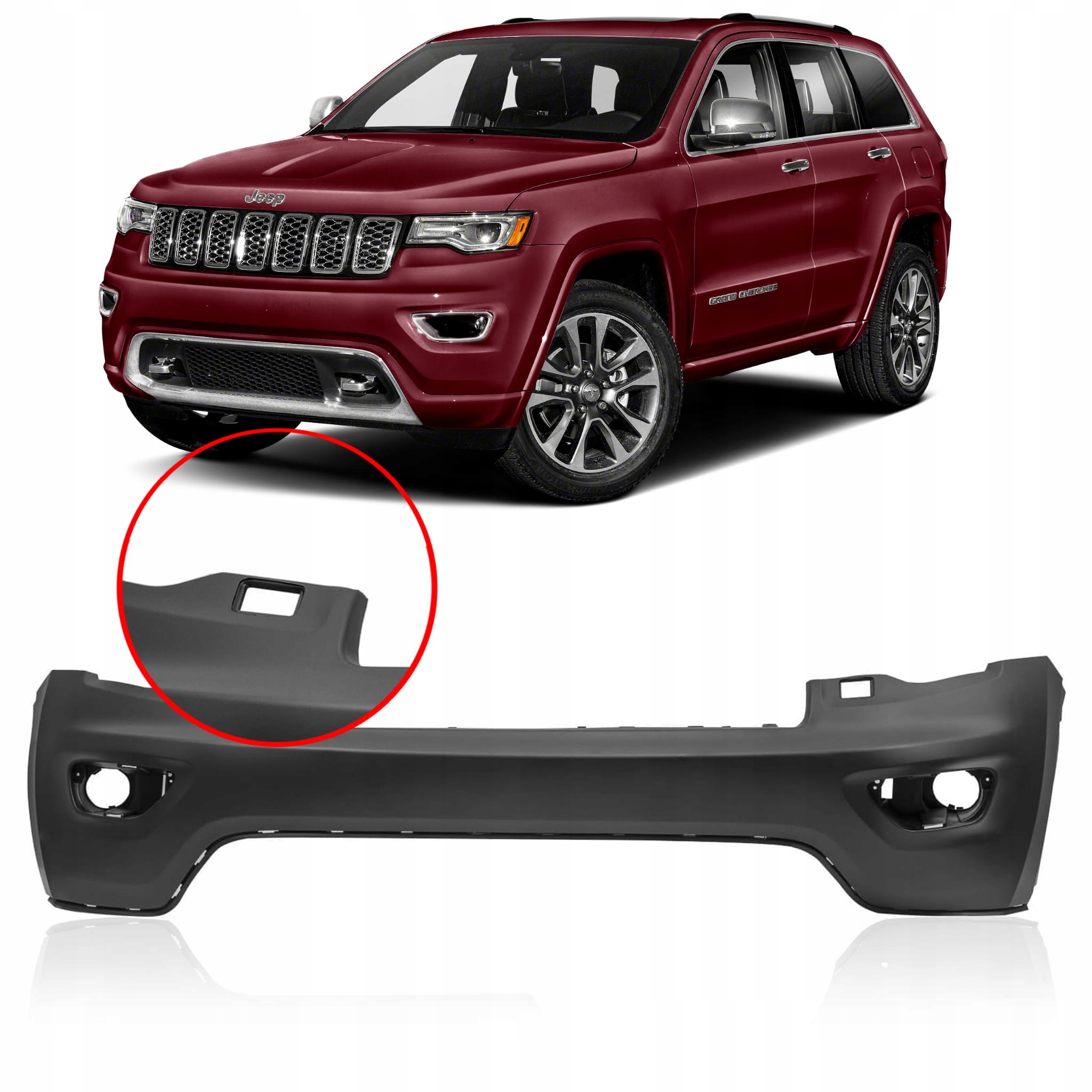 JEEP GRAND CHEROKEE WK2 17-20 ZDERZAK 68333496AA • Cena, Opinie - Allegro
