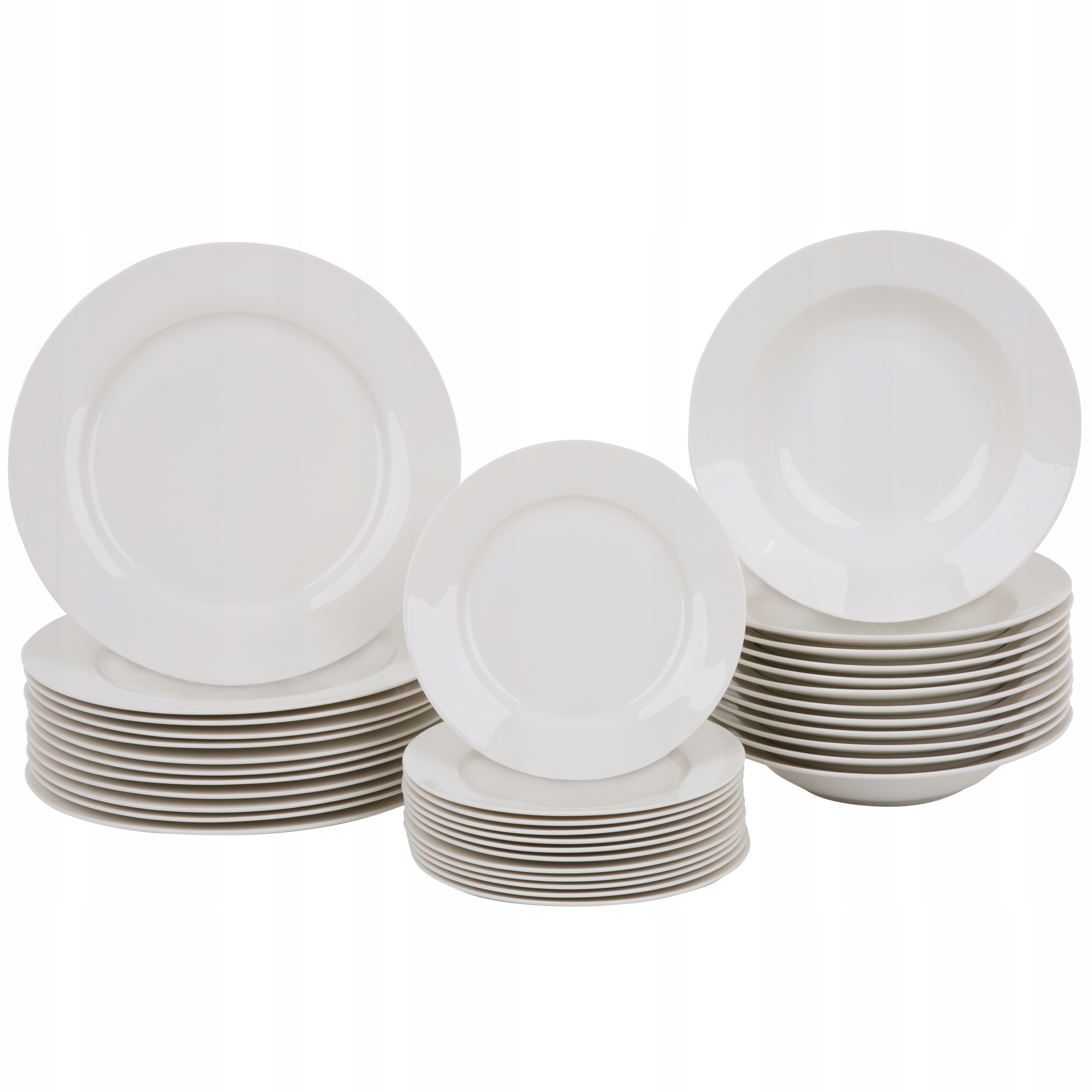 67958 Serwis zestaw obiadowy dla 12 osób Ambition Aura White 36 ...