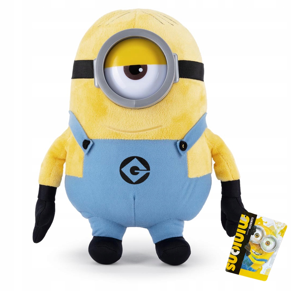 DUŻA MASKOTKA MINIONEK STUART 26 CM MINIONKI PLUSZAK ORYGINALNY ...