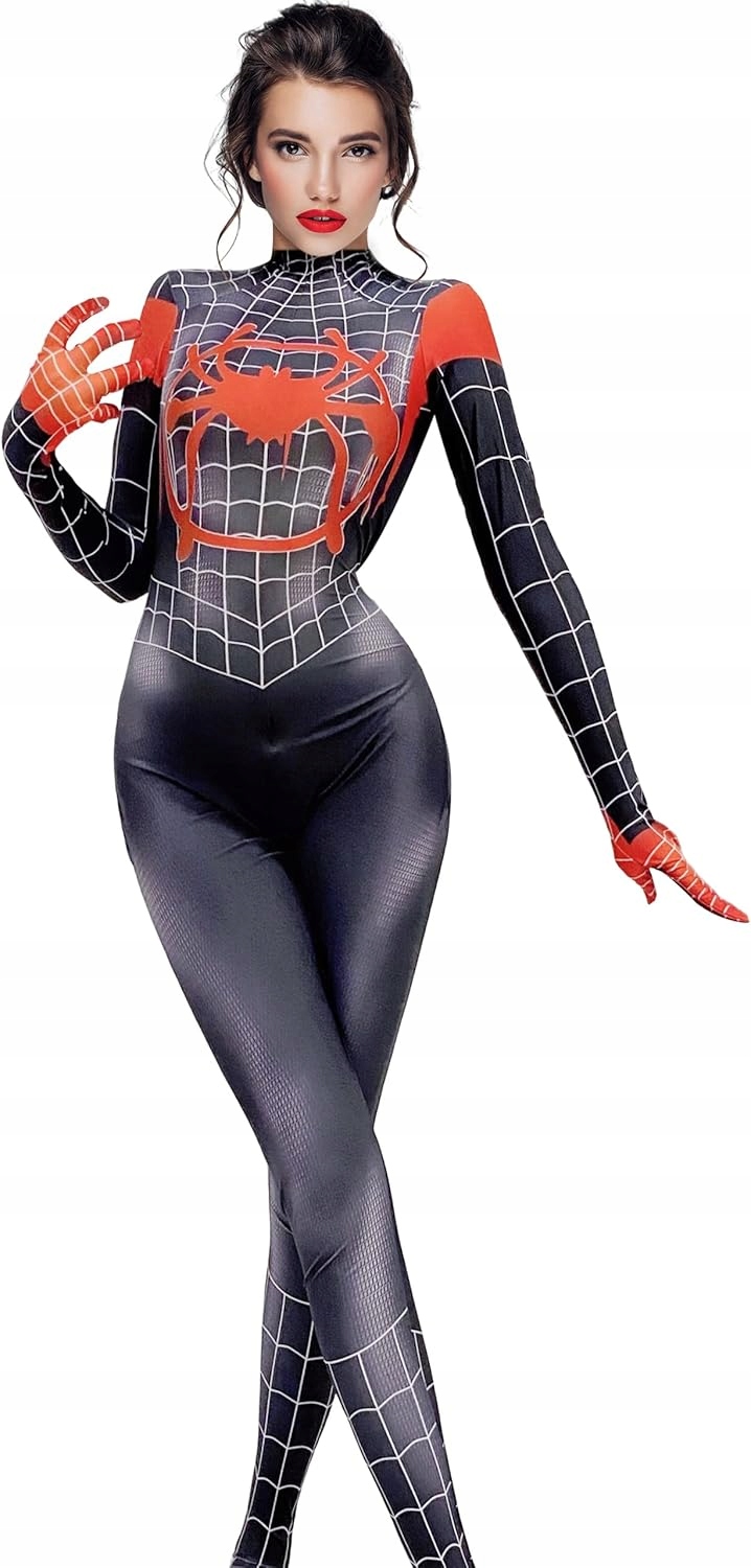 Filmowy kostium superbohaterki spider woman Rozmiar L • Cena, Opinie ...
