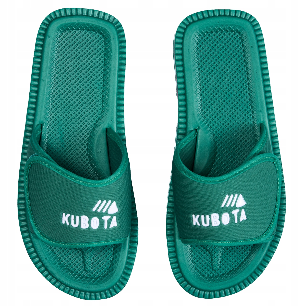 KLAPKI MĘSKIE SPORTOWE 42 ZIELONE KUBOTA RZEP PIANKOWE DOMOWE LETNIE 42 ...