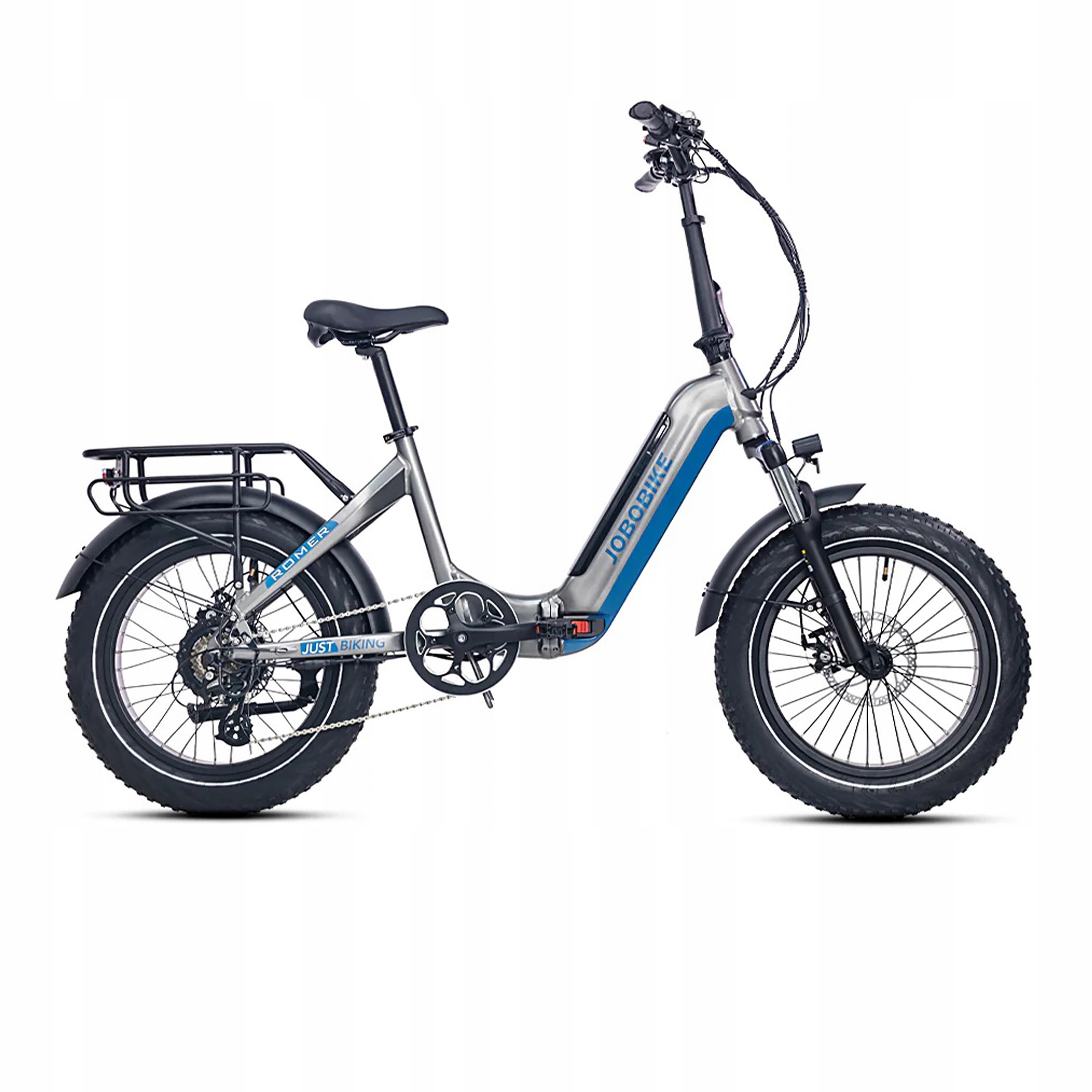 Rower elektryk FAT BIKE Składak Jobobike Romer, koło 20", aluminium ...