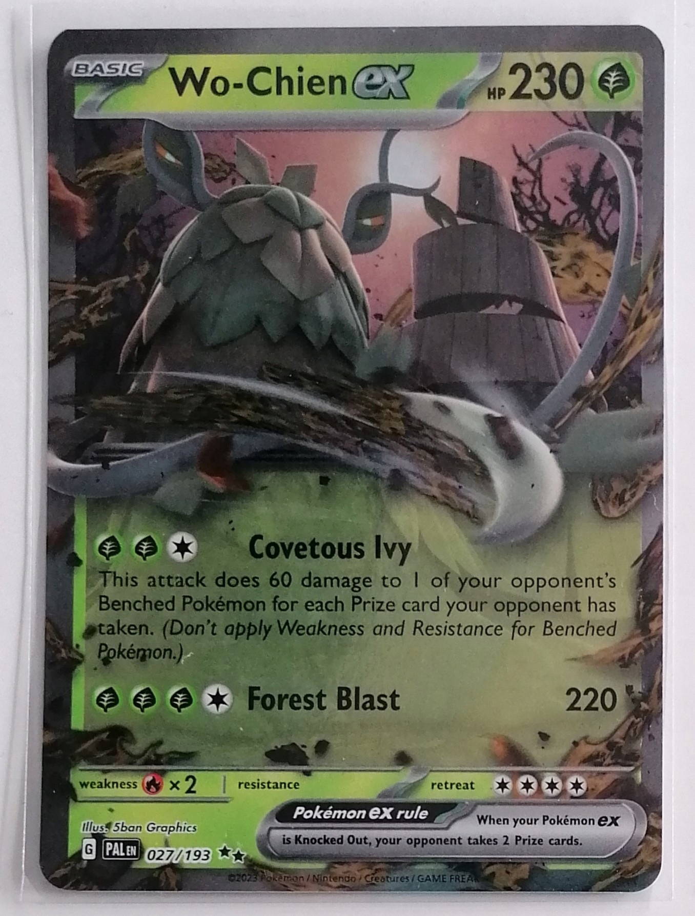 PAL | Wo-Chien ex 027 | Double Rare | GRASS | Karty Pokemon TCG - Stan: używany 12,49 zł ...