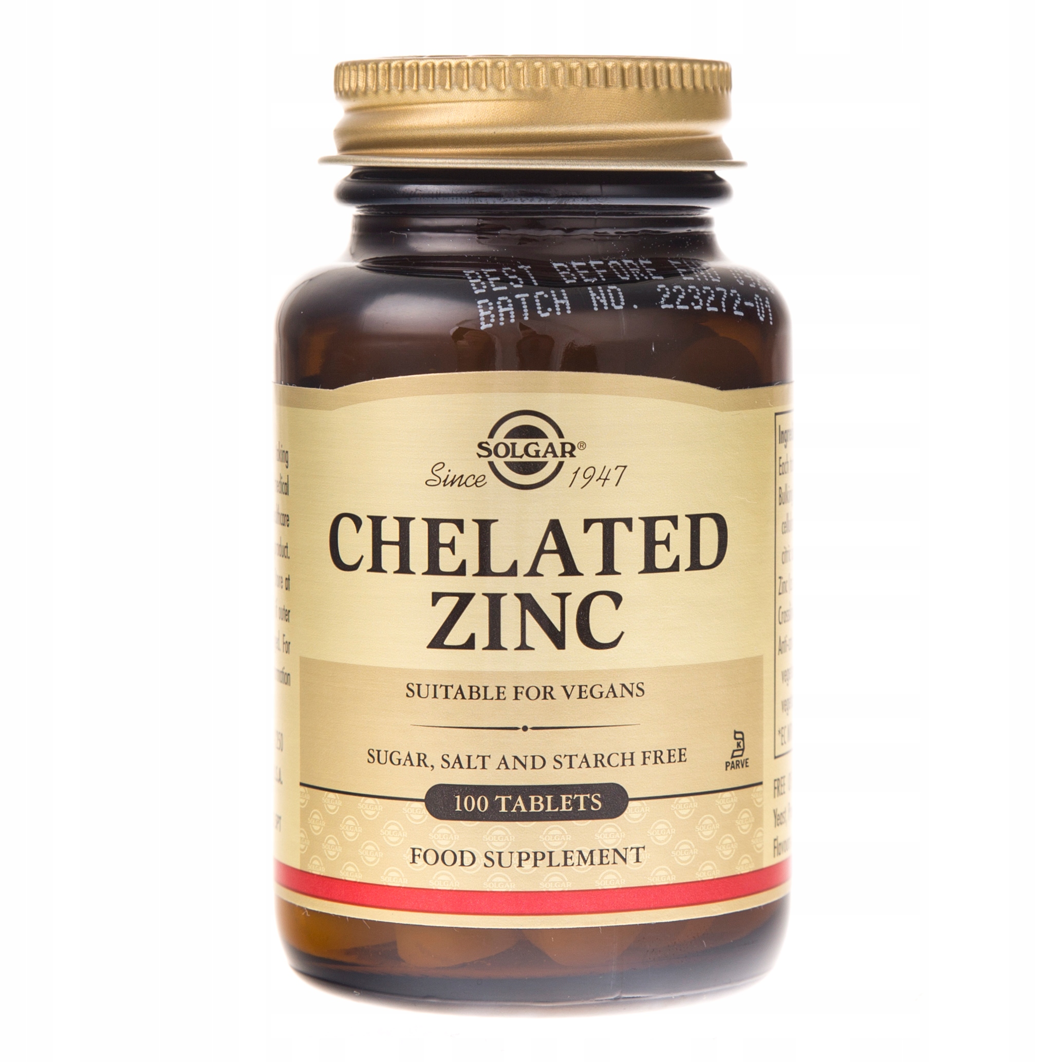 SOLGAR Chelated Zinc - Cynk Chelat (100 tabl.) (033984008007) • Cena ...