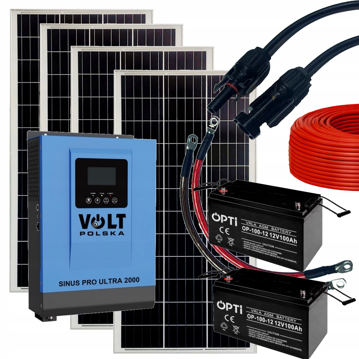 Zestaw solarny offgrid na działkę - panele + AGM zestaw-24v-230v-6000w ... Zestaw solarny offgrid na działkę - panele + AGM zestaw-24v-230v-6000w ...