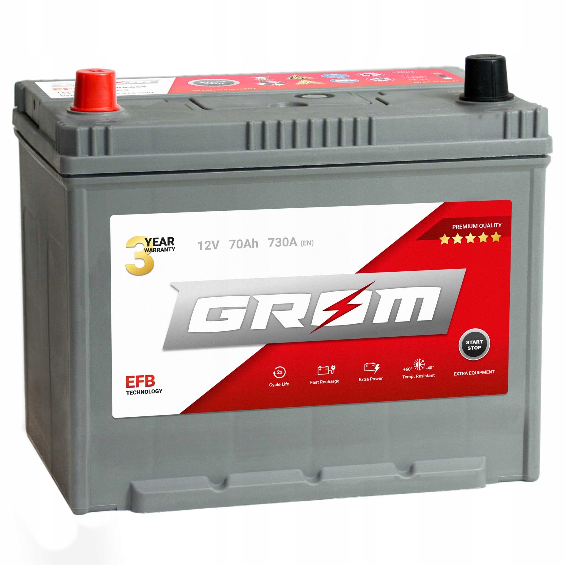 Akumulator GROM EFB START&STOP 70Ah 730A Japan Lewy Plus DTR za 540.00PLN z Warszawa - Allegro ...