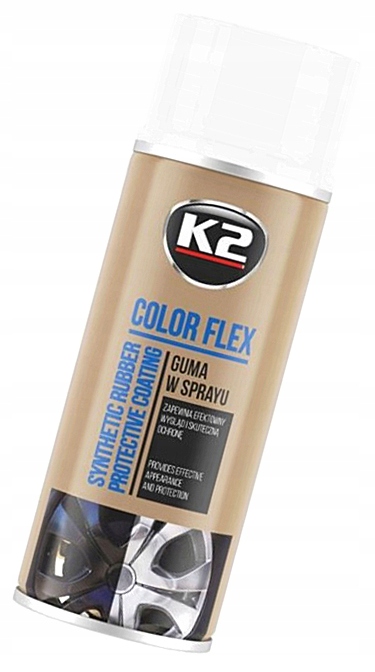 DBAutoMotive K2 COLOR FLEX Guma w sprayu, biała, 400 ml za 54.47PLN z ...