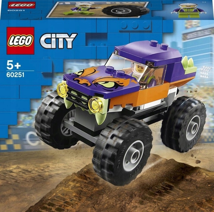 LEGO CITY 60251 MONSTER TRUCK CIĘŻARÓWKA TERENÓWKA (5702016617856 ...