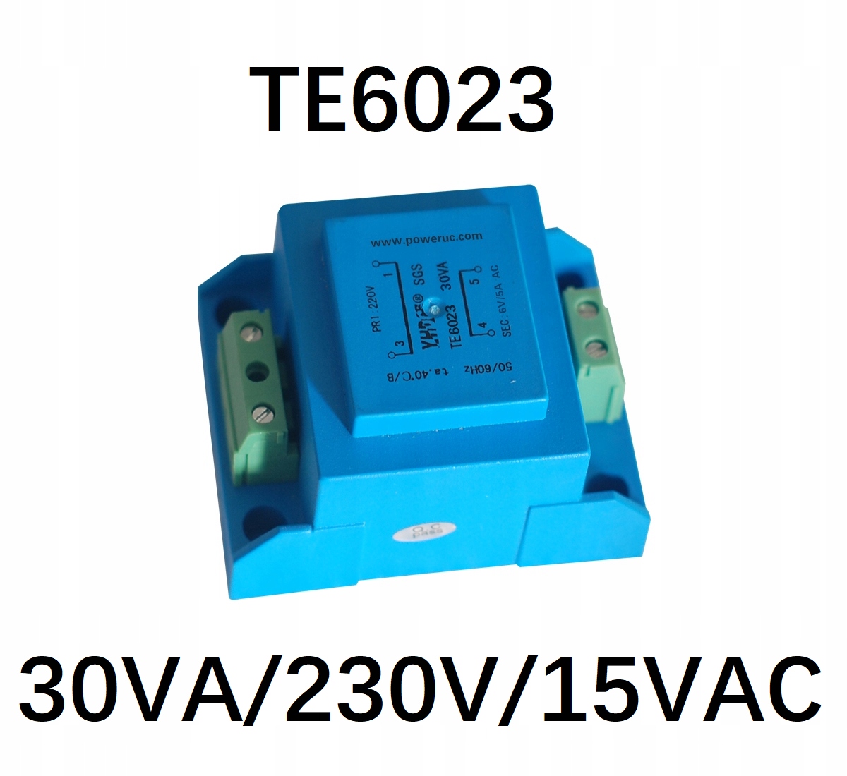 TE6023-30VA-230V/15V Transformator zalewany - Sklep, Opinie, Cena w Allegro