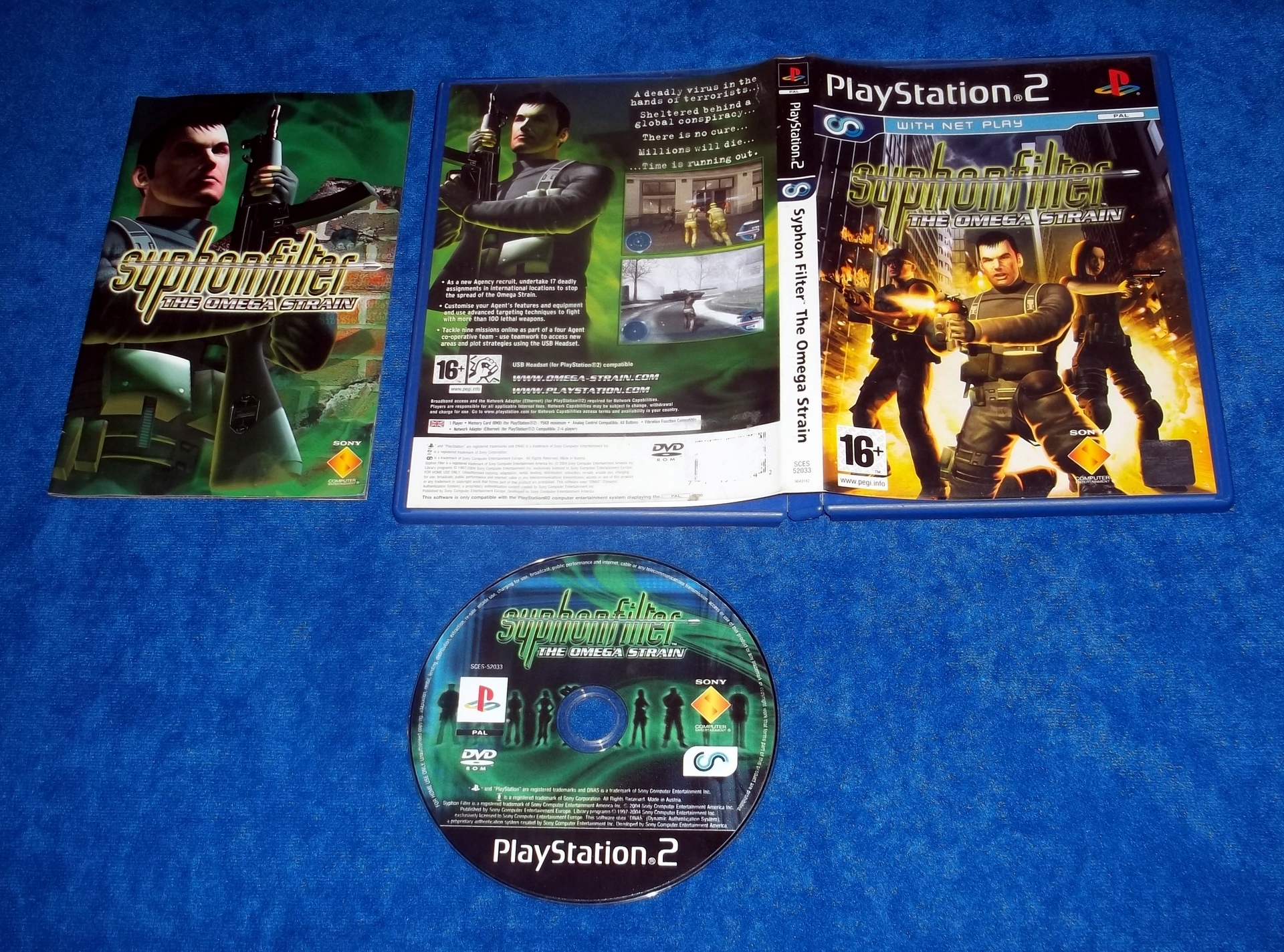 SYPHON FILTER OMEGA STRAIN PS2 AGENT GABE LOGAN jak SPLINTER CELL ...