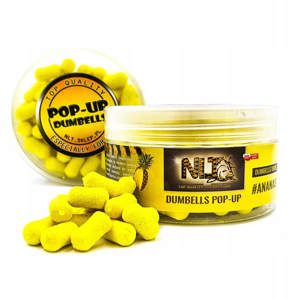 NLT FOOD - Dumbells POP-UP #ANANAS 10mm 80g - 5904063410392 - 13811239073 - Allegro