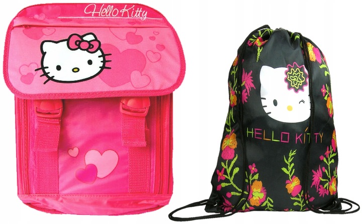 Plecak szkolny wielokomorowy Hello Kitty ZORGAX różowy - porównaj ceny ...