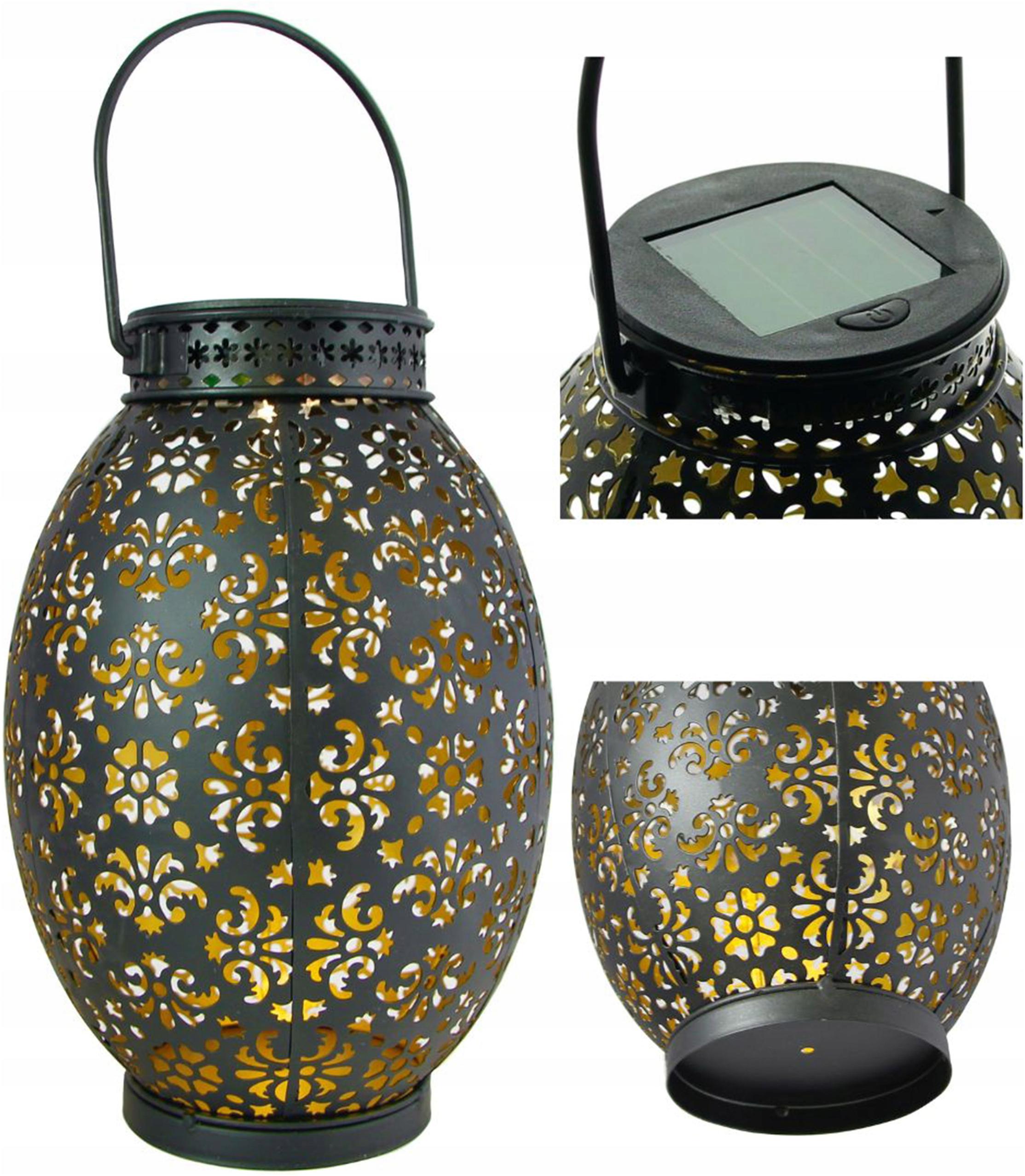 LAMPKA LED SOLAR LAMPION SOLARNY ZEWNĘTRZNY OGRODOWY NA TARAS BALKON ...