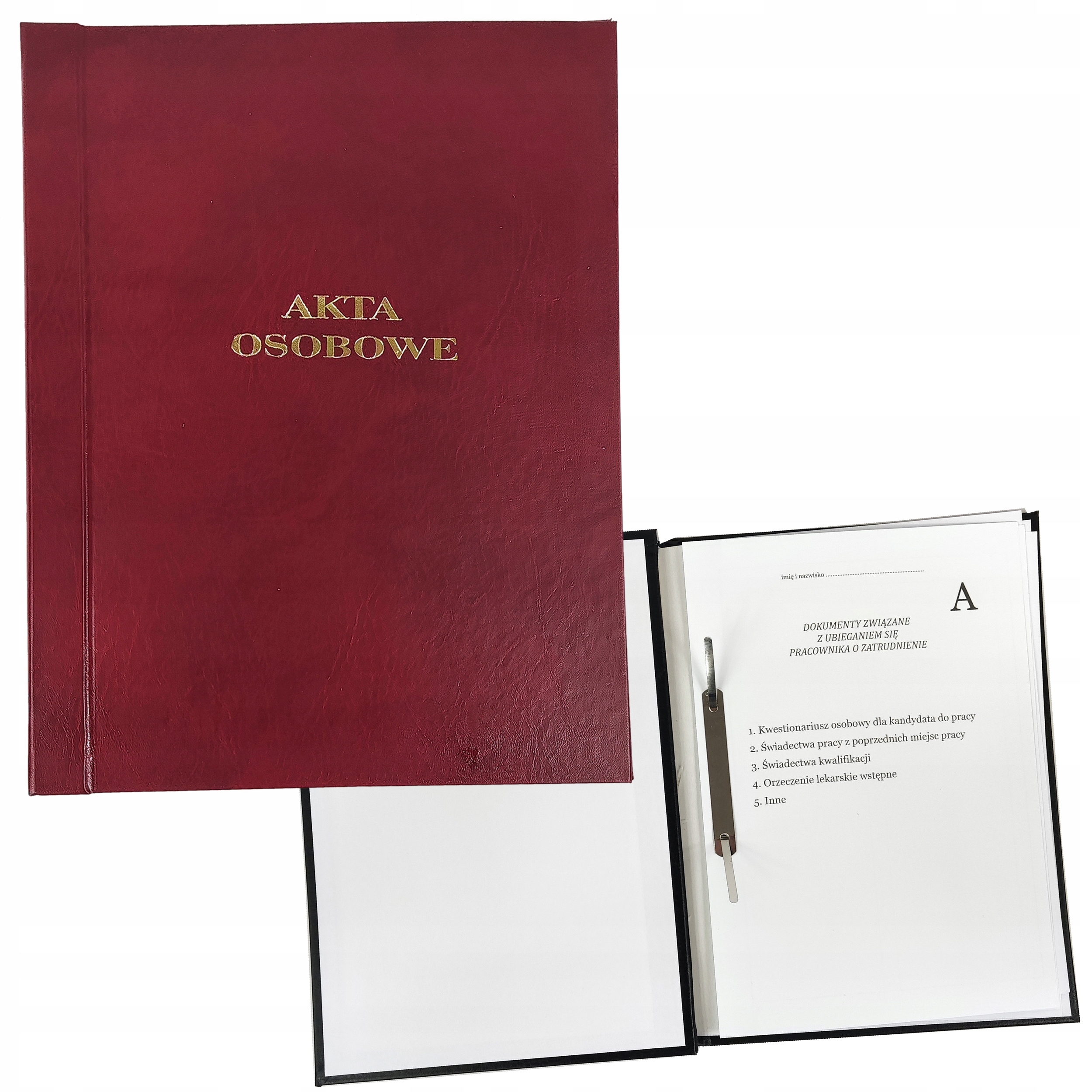 TECZKA DO AKT OSOBOWYCH A4 BORDOWA BARBARA (5906099001162) • Cena ...
