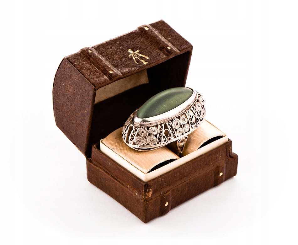 Srebrny Pierścionek - 13,89g - PRL - VINTAGE - IMAGO ARTIS - Wzór 2-631 • Cena, Opinie ...