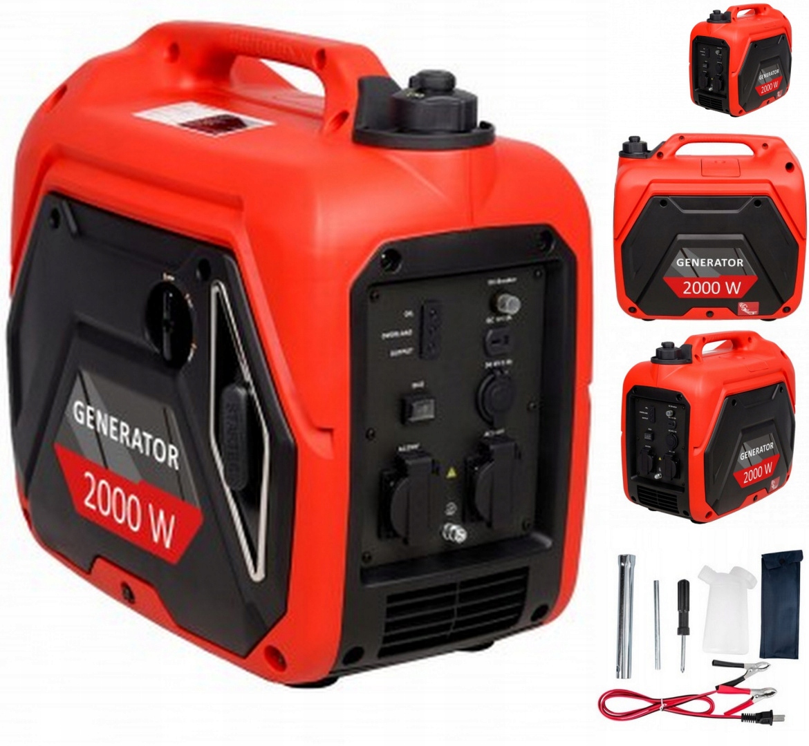 INVERTER 2000W 230V GENERATOR PRĄDOTWÓRCZY Inwerterowy agregat ...
