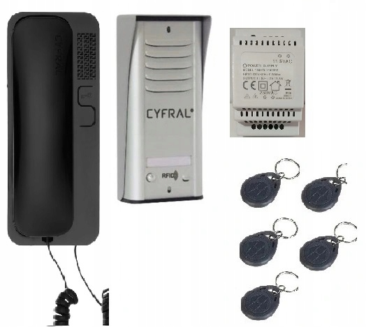 DOMOFON CYFRAL COSMO R1 1-RODZINNY breloki • Cena, Opinie 13218563165 ...