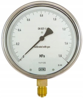 Manometr kontrolny 160, 0-1,6 MPa klasa 0,6 - Sklep, Opinie, Cena w Allegro