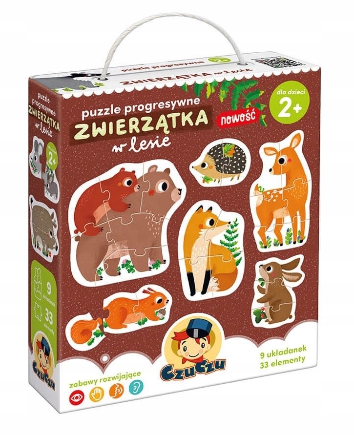 CZUCZU PUZZLE PROGRESYWNE ZWIERZĄTKA W LESIE +2l (5902983491835) • Cena, Opinie • Tradycyjne ...
