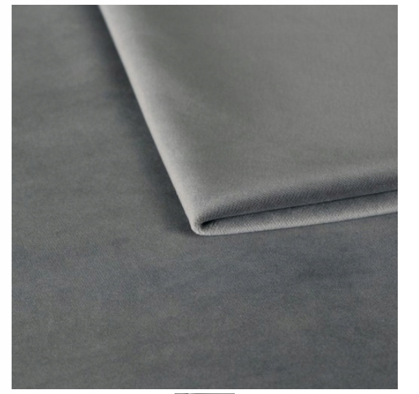 WELWET TKANINA RIVIERA 91 SZARY MATERIAŁ PLUSZ VELVET ZASŁONA MEBLOWA ...